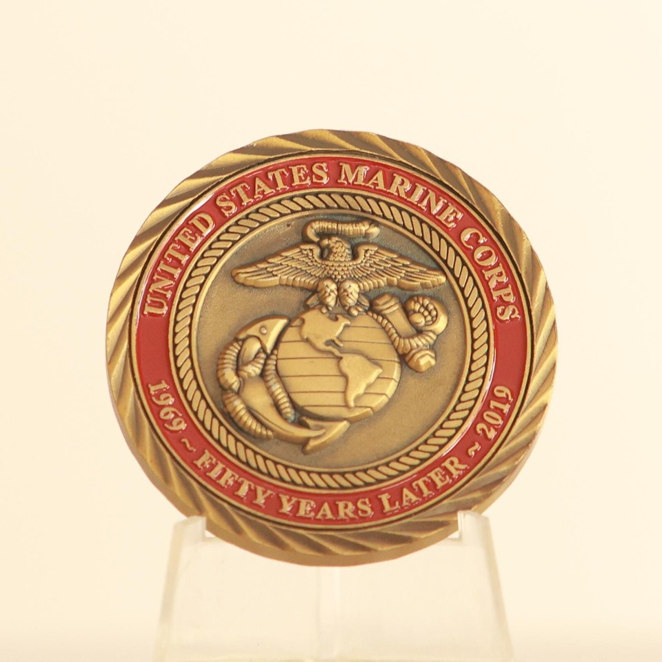 USMC 50 - year Challenge Coins - "All Gave Some" & "Charlie - Echo 1969 ...