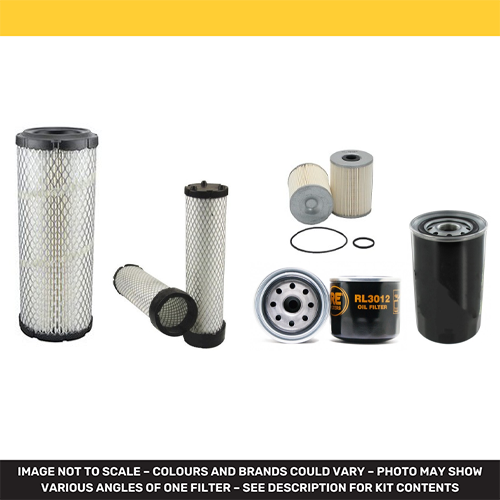 Filter Kit Fits TAKEUCHI TB240 Air Oil Fuel w/Yanmar 4TNV88C-S-T-B Eng ...