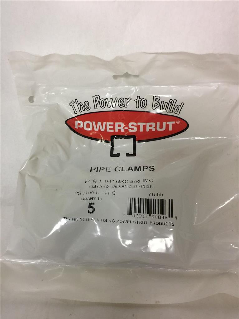 (Pack of 5) Power Strut PS-1100 1-1/4" EG Pipe Clamps PS1100 | eBay