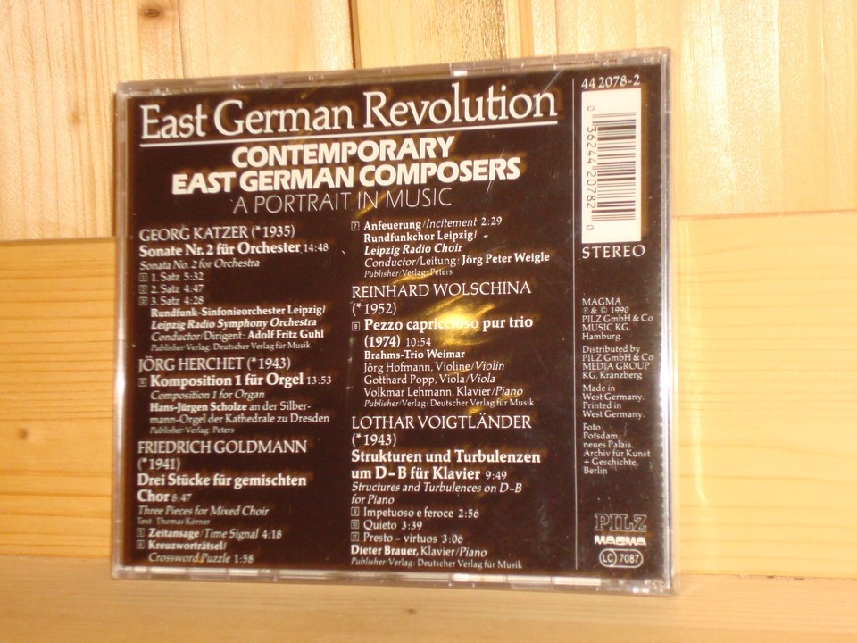 20th Century German Contemporary Music VOIGTLÄNDER KATZER PILZ CD NEW ...