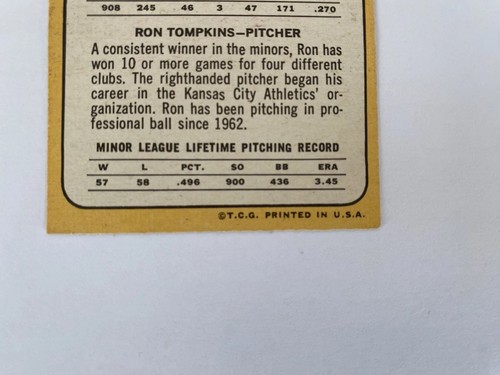 Vintage 1968 Topps Baseball Rookie Card # 247 Johnny Bench, Ron ...