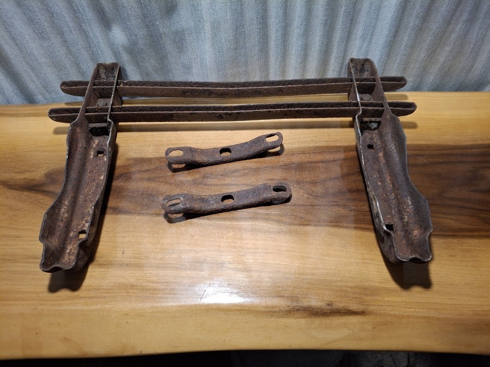 Vintage 1930s 40s Front Bumper Grille Guard Accessory 2 Bar Hot Rat Rod ...