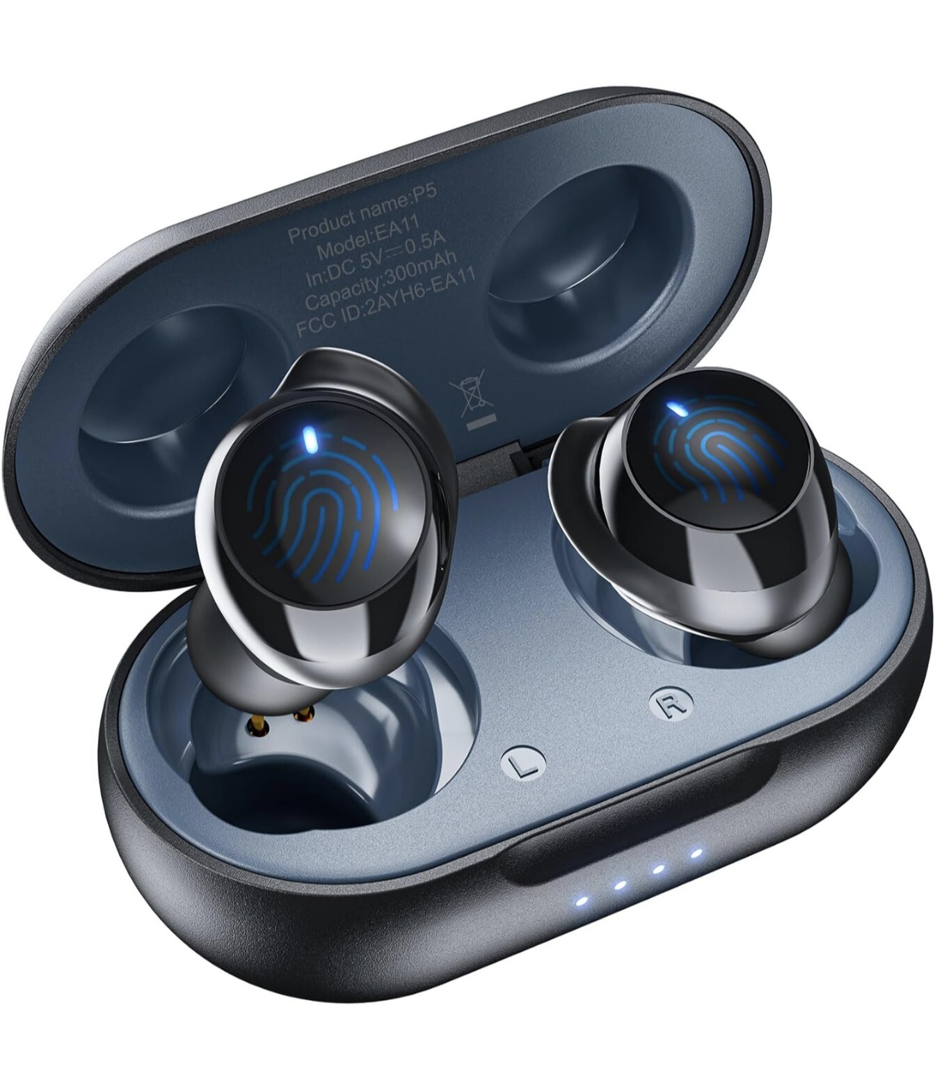 Bluetooth Wireless Earbuds, IPX6 Waterproof in Ear Headphones with ...