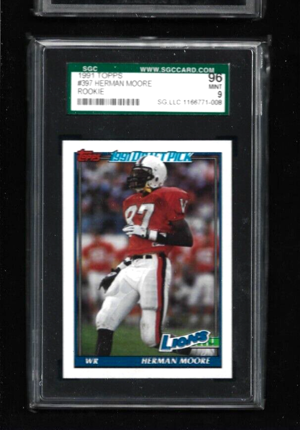 1991 Topps - #397 Herman Moore (RC) for sale online | eBay