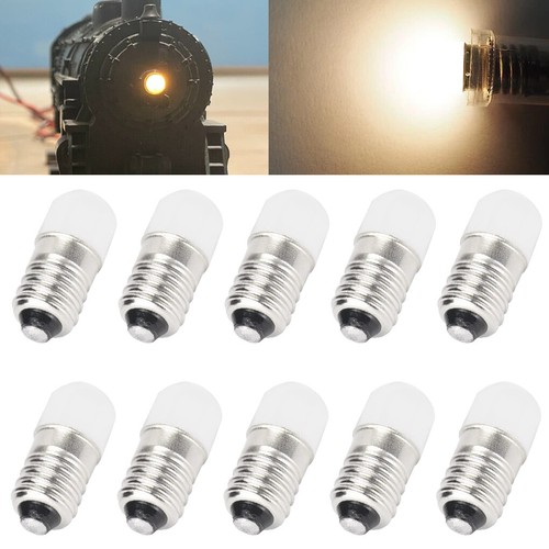 10x Warm White E10 Light Bulb 18V For LIONEL Marx Train 526 Frosted ...