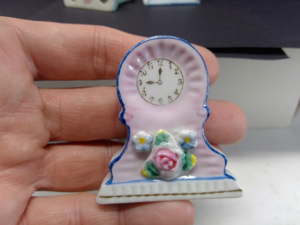 Group of 7 Made in Occupied Japan Miniature Ceramic Clock Figurines | eBay