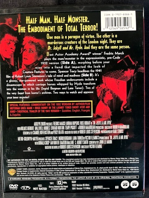 DR. JEKYLL & MR. HYDE 1932 & 1941 (Snapper Case DVD) W/ Features. Fast ...