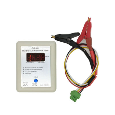 YMC01 Handheld DC Ohm Meter Low Resistance Tester with 4-Wire Testing ...