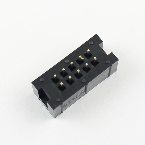 10Pcs 2.54mm 2x5 Pin 10 Pin Straight Male Shrouded PCB Box Header IDC ...
