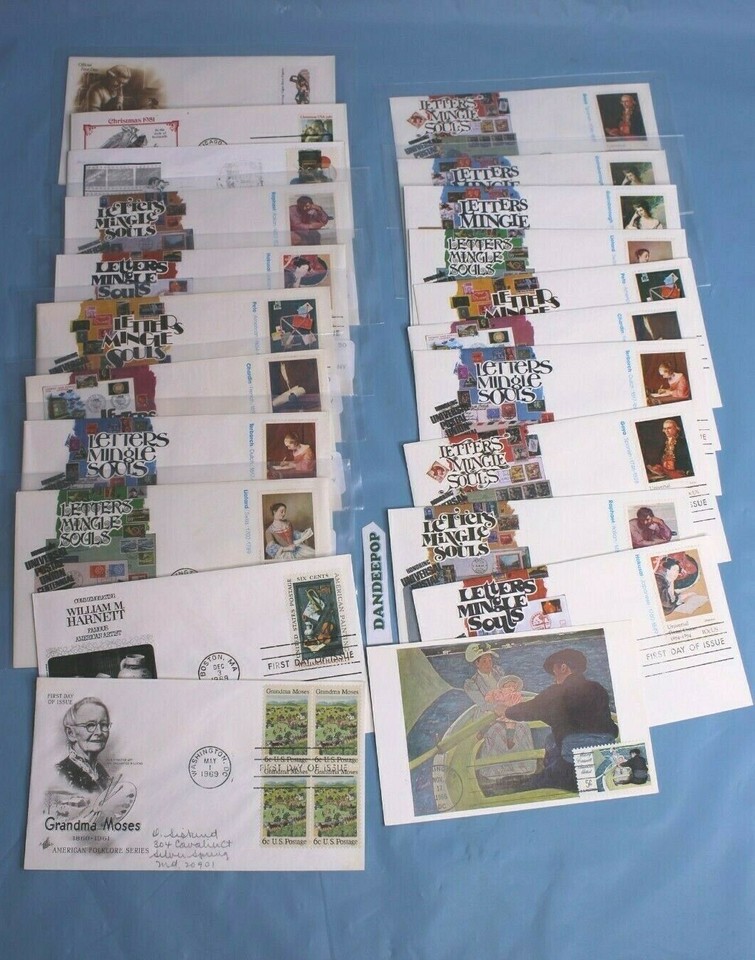 Mystic Co First Day Issue 21 Fine Art, Photography Cover Stamps ...