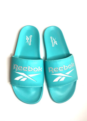 NEW Reebok Classic Teal Slides Sandals Men Size 10 | eBay