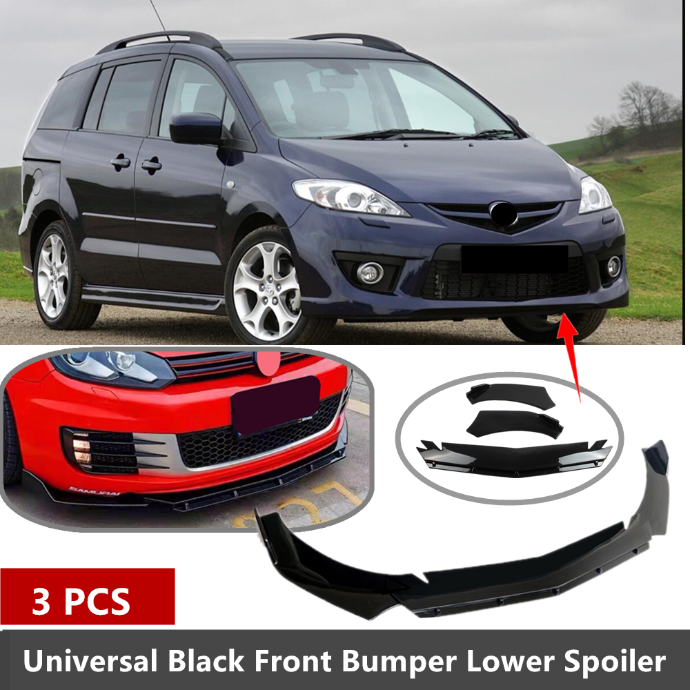 Universal Fit For 2006-10 Mazda 5 Mazda5 Front Bumper Splitter Spoiler ...