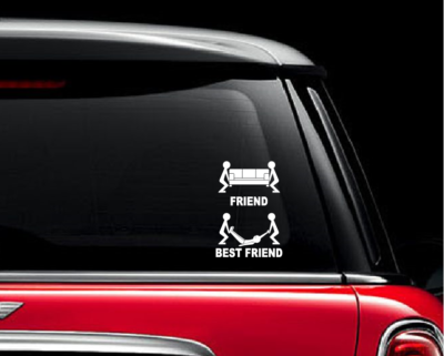 Best Friend Car Stickers For Vehicle Window Vinyl Waterproof Decals | eBay