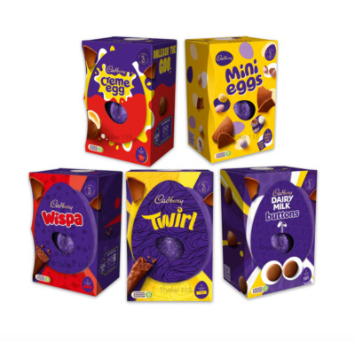 Easter Delivery! Cadbury Large Easter Egg Bundle 5pk | eBay