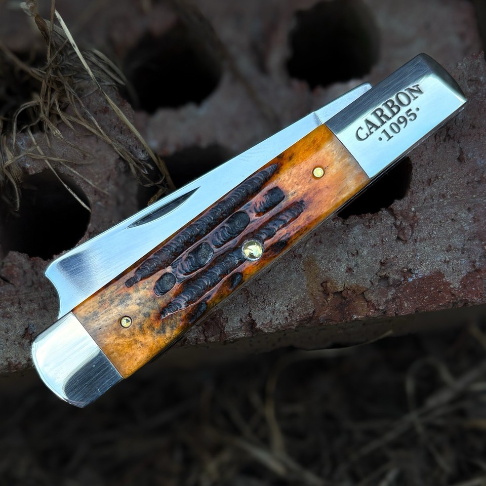 🍁WR CASE Autumn Bone Deep Canyon Jig Razor (USA 6100RAZ 1095 CS) 1095 ...