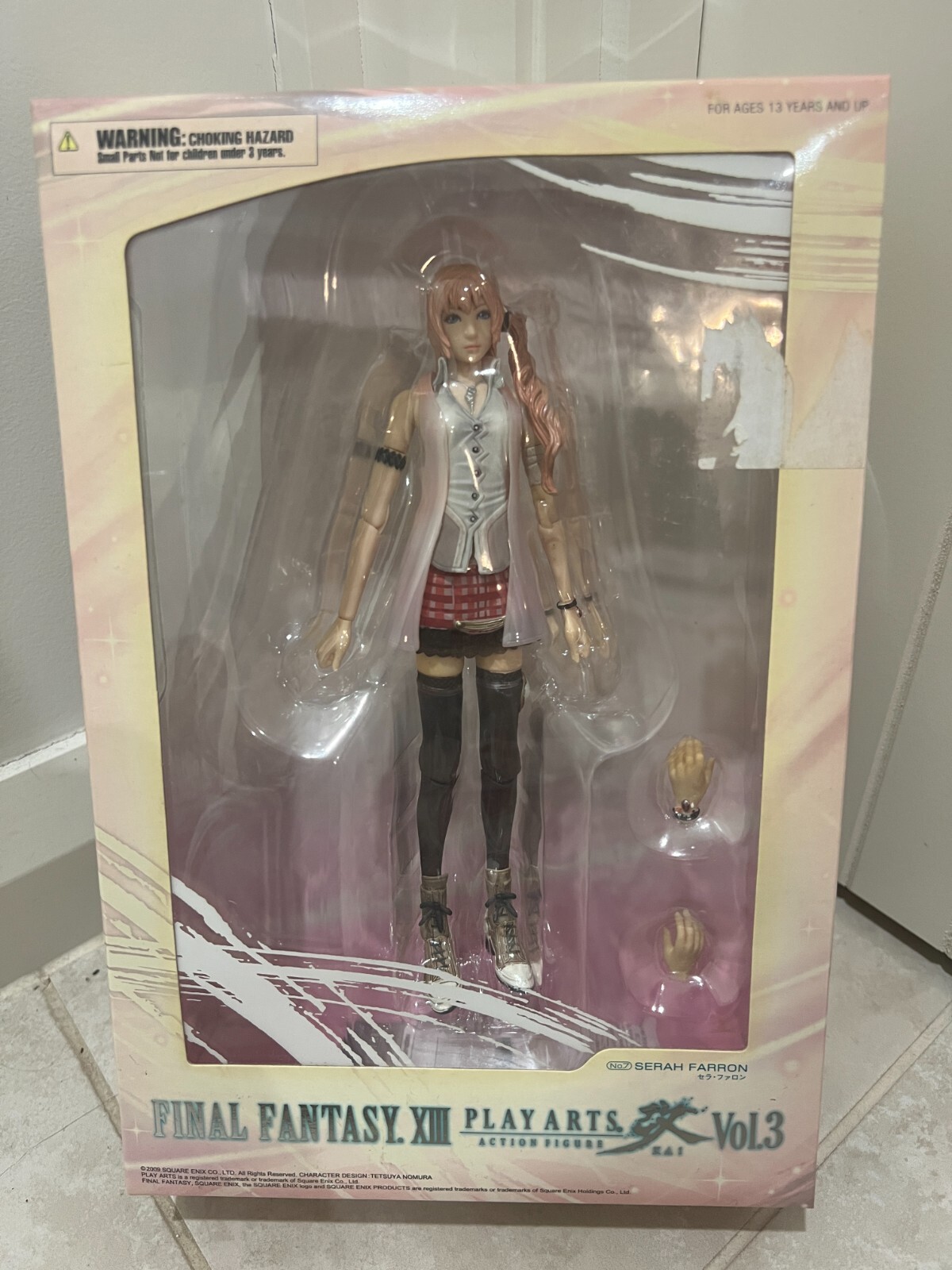 SEALED NEW FF13 Final Fantasy XIII Figure Serah Farron Vol.3 Play Arts ...