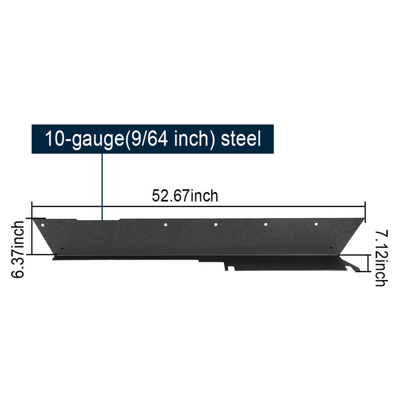 Body Side Armor Rocker Panel Protector Cover Trim Fit 1997-2006 Jeep ...