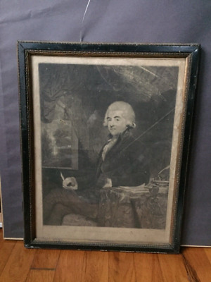 antique print henry hope amsterdam mezzotint hogarth frame 1800 boston ...