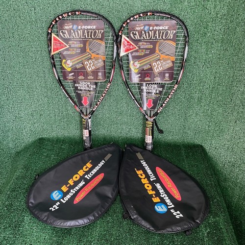 (2) E-FORCE Gladiator Racquetball Racquets - New with Covers | eBay