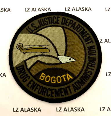 US JUSTICE DEPARTMENT DEA BOGOTA PATCH (DD) DRUG ENFORCEMENT ADMIN | eBay