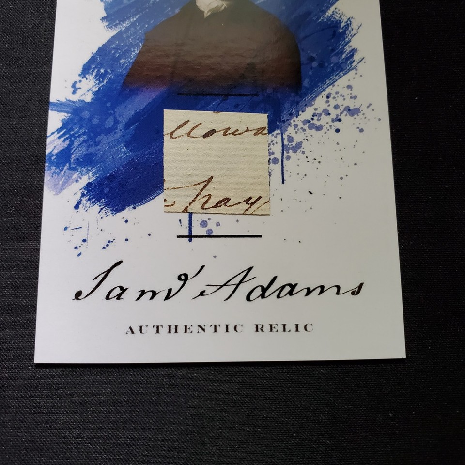 2023 PIECES OF THE PAST SAMUEL ADAMS WRITTEN RELIC CARD(TC#2289) | eBay