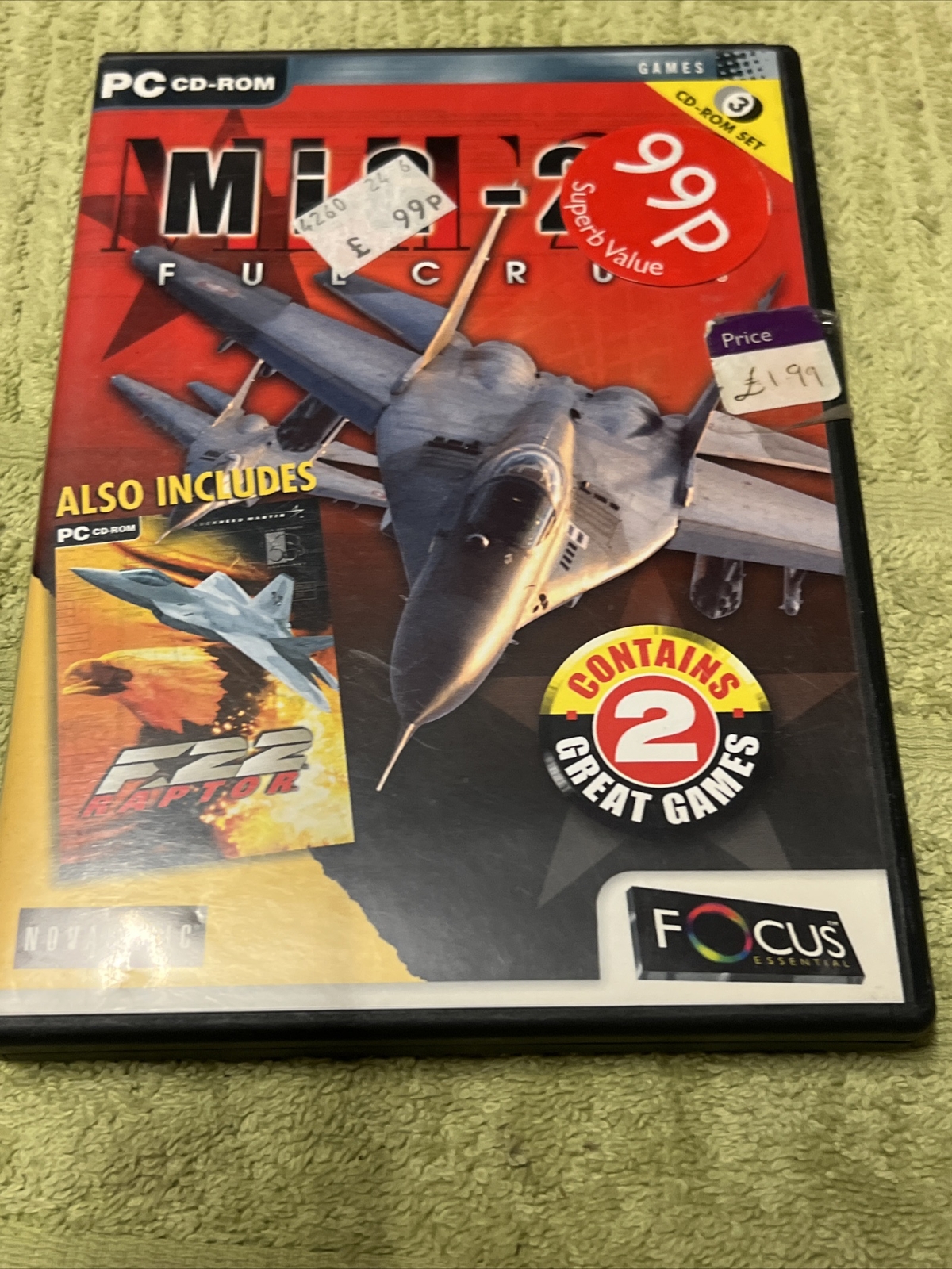 MiG29 Fulcrum & F22 Raptor PC CD ROM GAMES | eBay