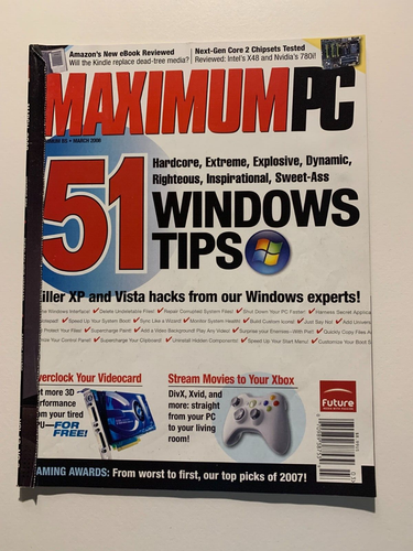 740 MAXIMUM PC Magazine March 2008 Used in like new condition | eBay