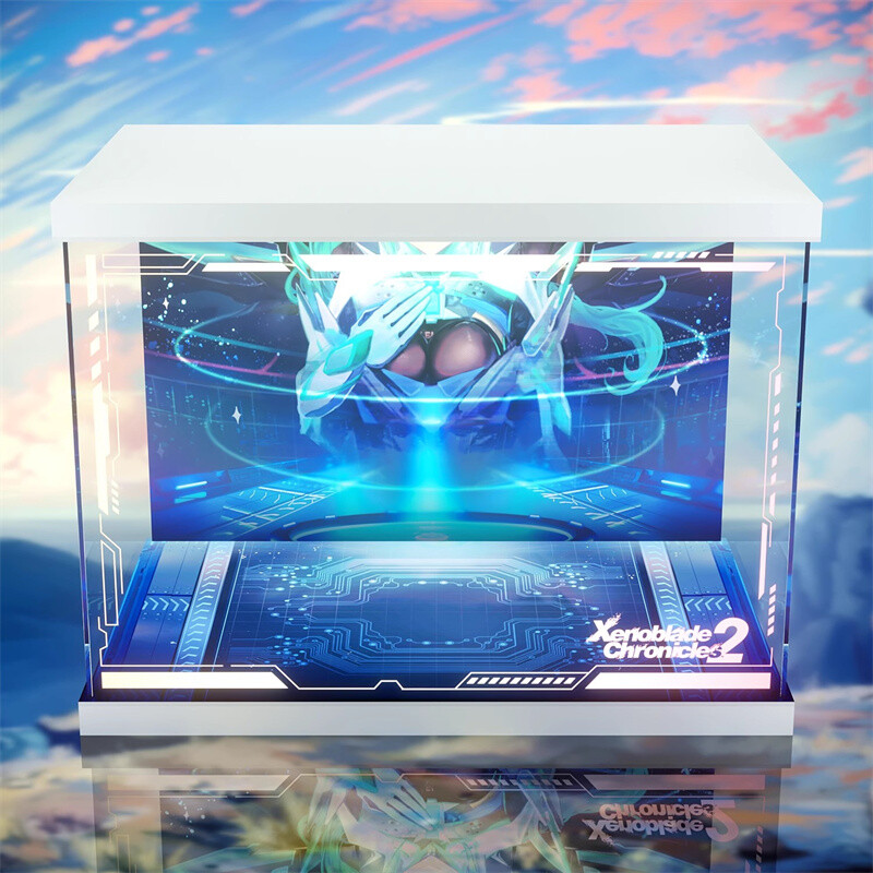 Xenoblade Chronicles 2 Mythra Pyra Action Figure LED Light Display Box ...