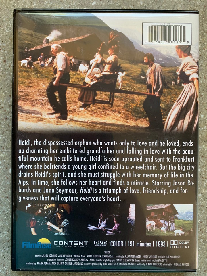 Heidi - Jane Seymour - Jason Robards DVD Miniseries | eBay