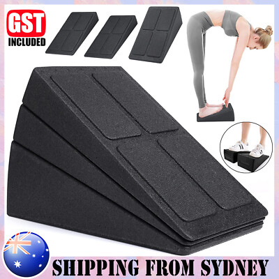 3pcs Wedge Stretch Slant Squat Board Slanting Yoga Block Exercise Gym ...