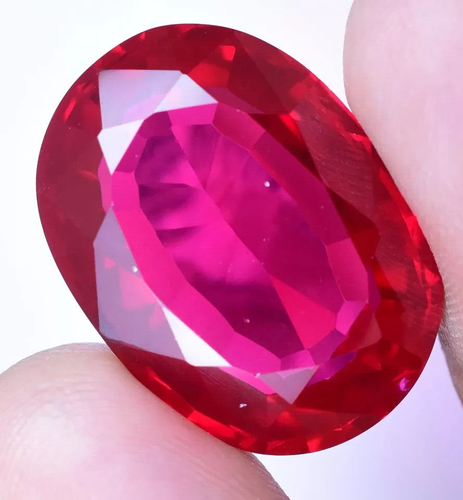 19.4X14.5mm Natural Certified Deep Red Ruby Oval Cut Loose Gemstone | eBay