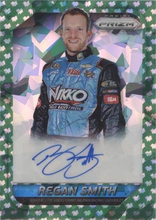 2016 Panini Prizm NASCAR - Driver Signatures Regan Smith #RS Green Flag ...