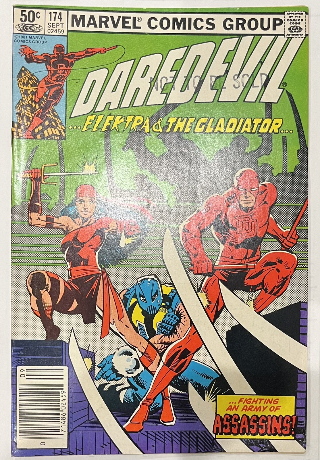 Daredevil #174 - (1981) 3Rd Appearance Of Electra, Frank Miller, Not to ...