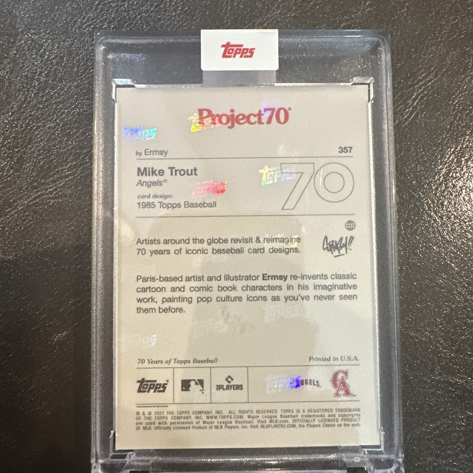 2021 Topps Project 70 Mike Trout Ermsy Angels #357 Millville Mike 27a ...