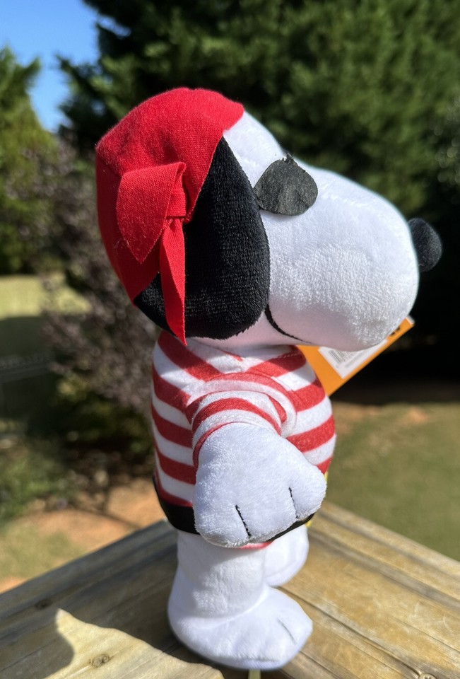 Peanuts Snoopy Halloween Animated Pirate Plush Waddler Musical Stepper ...