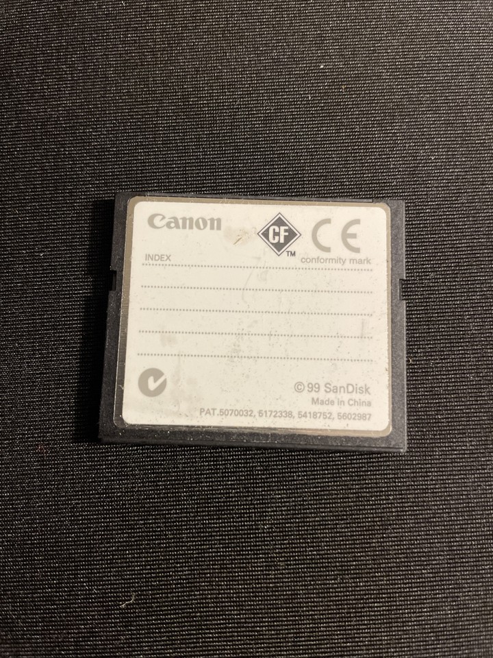 Canon Genuine 16MB FC-16M MEGABYTE CF Compact Flash Camera Memory Card ...