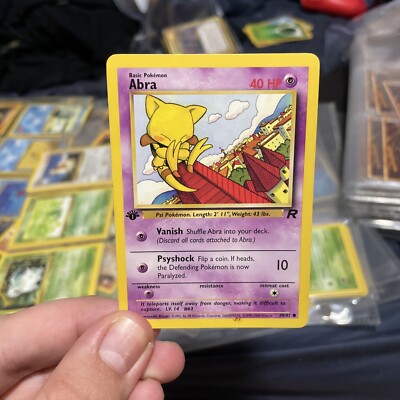 Pokémon TCG Abra Team Rocket 49 Regular 1st Edition Common | eBay