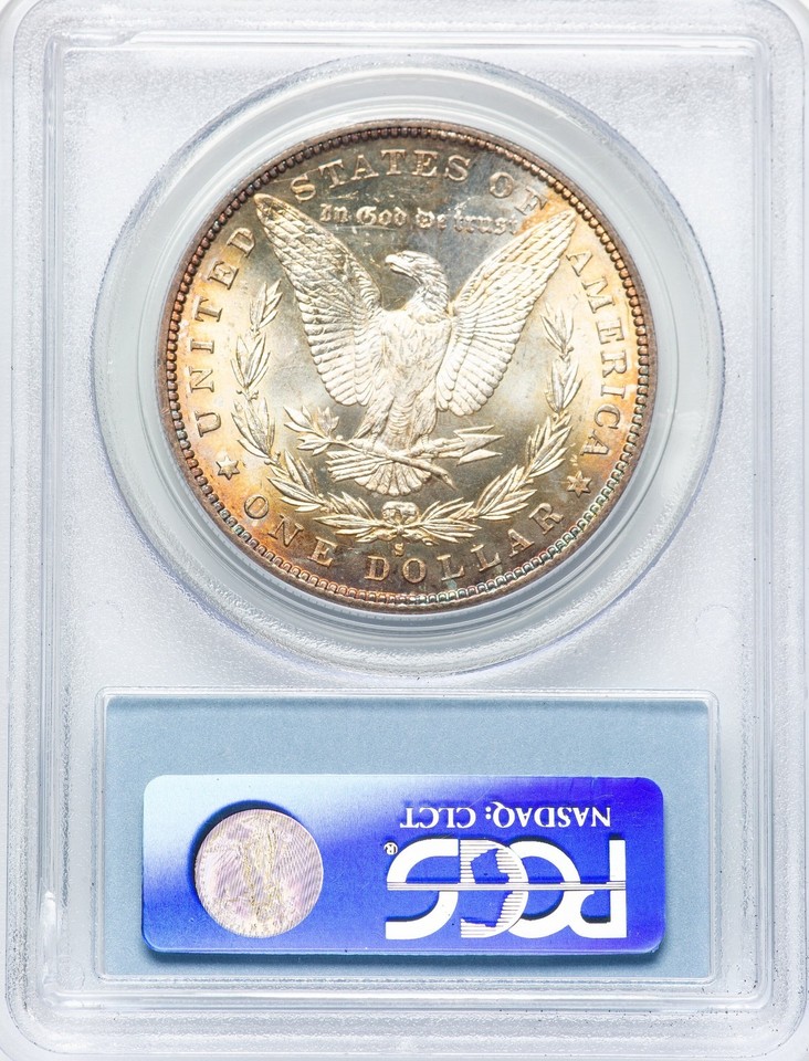 1887-S Morgan Silver Dollar PCGS MS65+ CAC Simpson Pedigree Scarce Gem ...