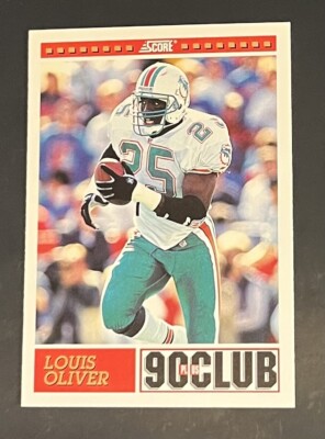 louis oliver miami dolphins 1993 score 90 plus club card #422 | eBay