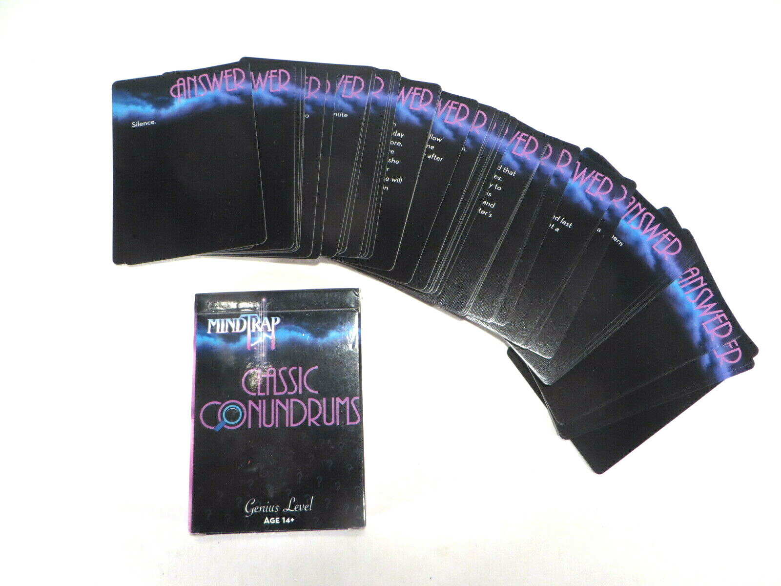 Mindtrap Classic Conundrums Playing Cards Brainteasers Riddles Age 14 ...