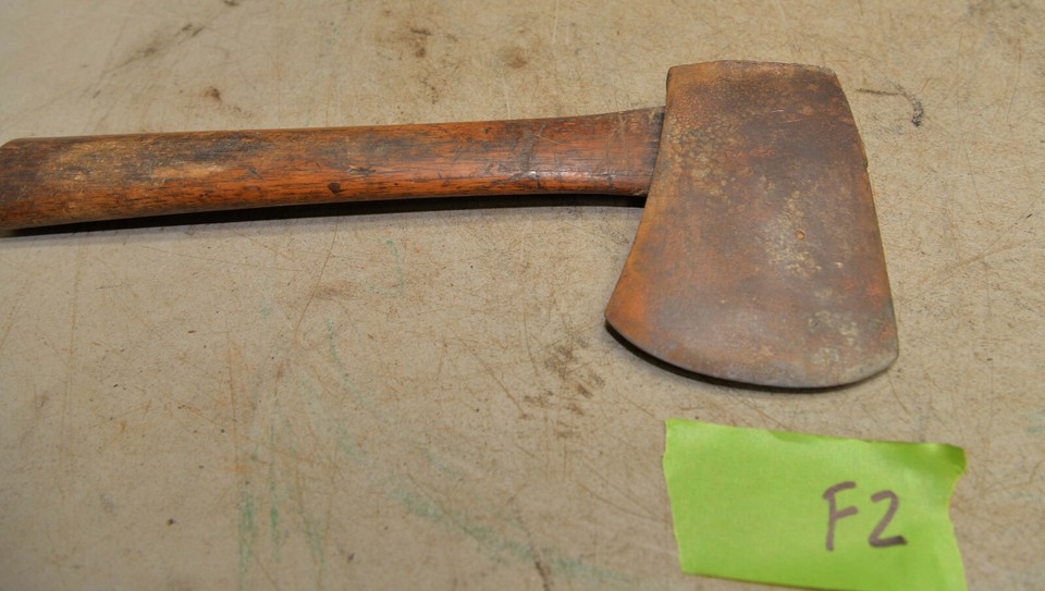 Rare antique N. Serly collectible hand made axe early hatchet frontier ...