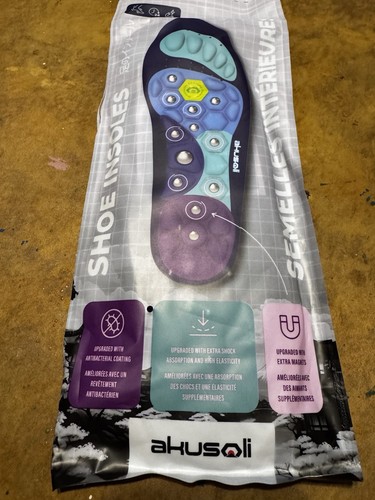 Akusoli Unisex Magnetic Acupressure Inserts S/M Comfortable Shoes ...