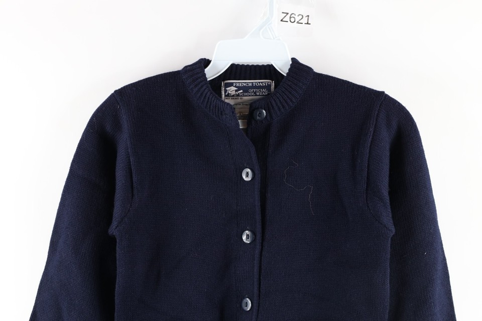 NOS Vintage Boys Size 6X Blank School Uniform Knit Cardigan Sweater ...
