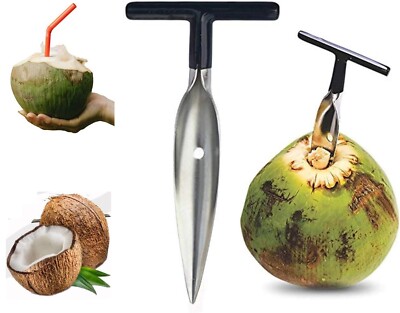 abridor de coco herramienta para abrir cocos incluye bombilla acero ...
