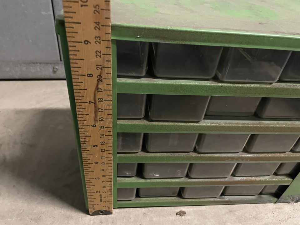 Vintage 25 Drawer Green Raaco Metal Storage Cabinet Organizer Denmark ...