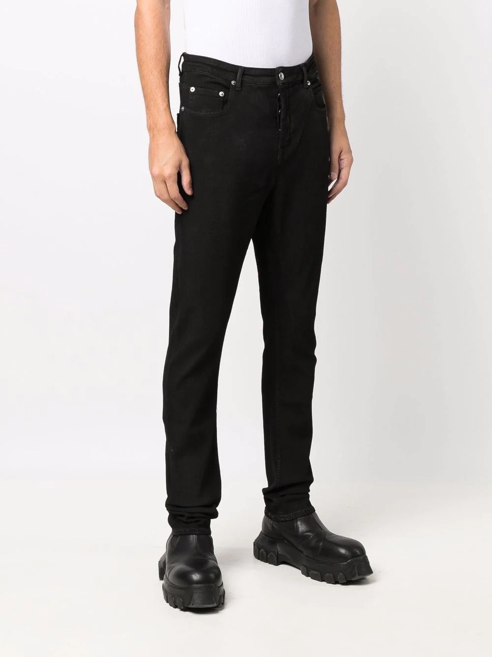 Rick Owens..Dark Shadow..Italy...Detroit Cut Black Je… - Gem