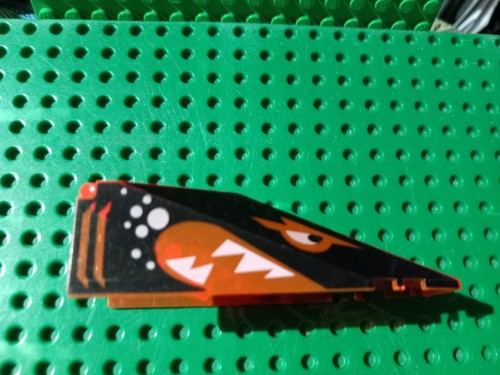 Lego. Windscreen. 2507. Cockpit. Aquashark. Trans Neon Orange | eBay