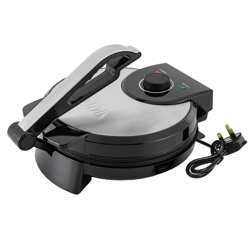 1200W Electric Chapati Maker Flat Bread Naan Tortilla Fulka Roti Press ...