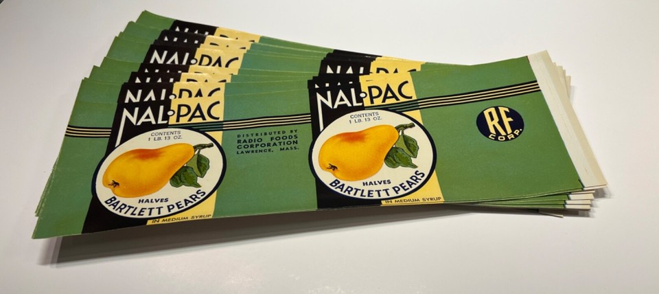 35 NAL-PAC Bartlett Pear can labels | eBay