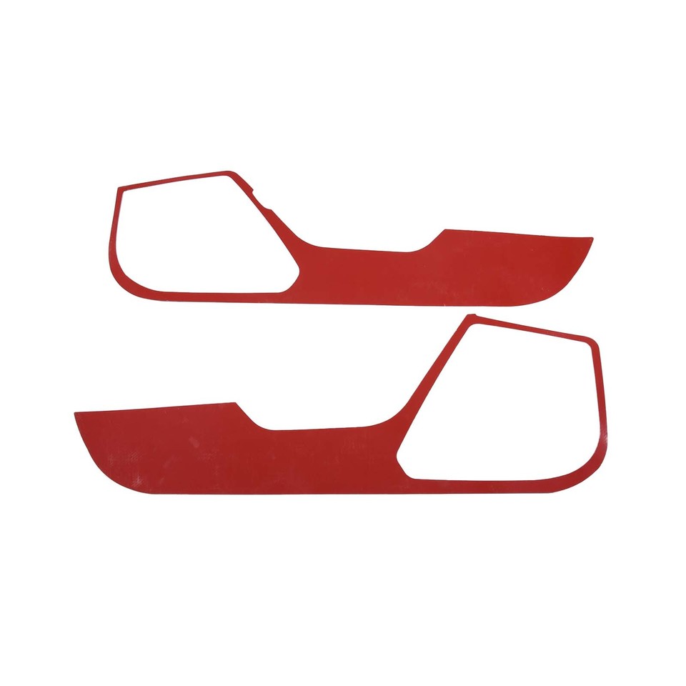 Red Carbon Car Door Panel Anti-kick Trim All-inclusive For Corvette C7 ...
